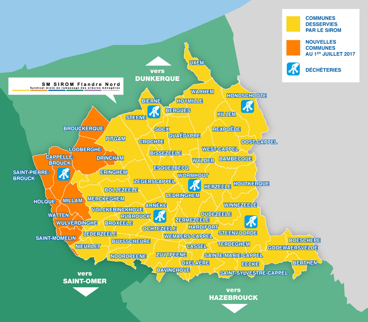 SIROM - Le territoire du SIROM